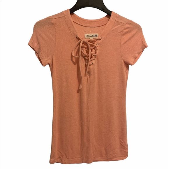 Idyllwind | Tops | Idylwindshort Sleeves Light Pink Shirt | Poshmark